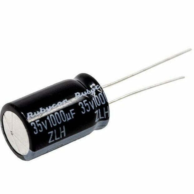 Rubycon 35V 1000uF 12.5x20mm ZLH Capacitor - MantisFPV