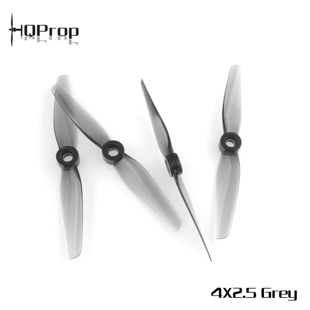 HQProp Durable Prop 4X2.5 Bi-Blade Grey (set of 4) - MantisFPV
