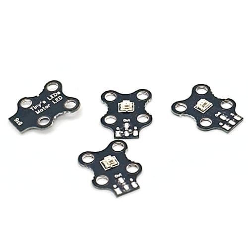 TinysLEDs 9x9mm Motor Mount 2-LED Rainbow (4 pack) - MantisFPV