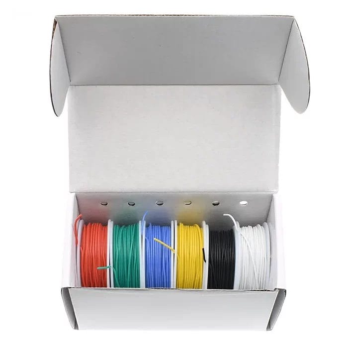 FlyFishRC 6 Colour 30AWG Hook-Up Wire Kit Bundle - MantisFPV