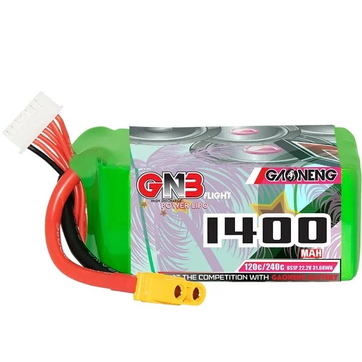 GAONENG GNB 6S 22.2V 1400mAh 120C XT60 LiPo Battery - MantisFPV