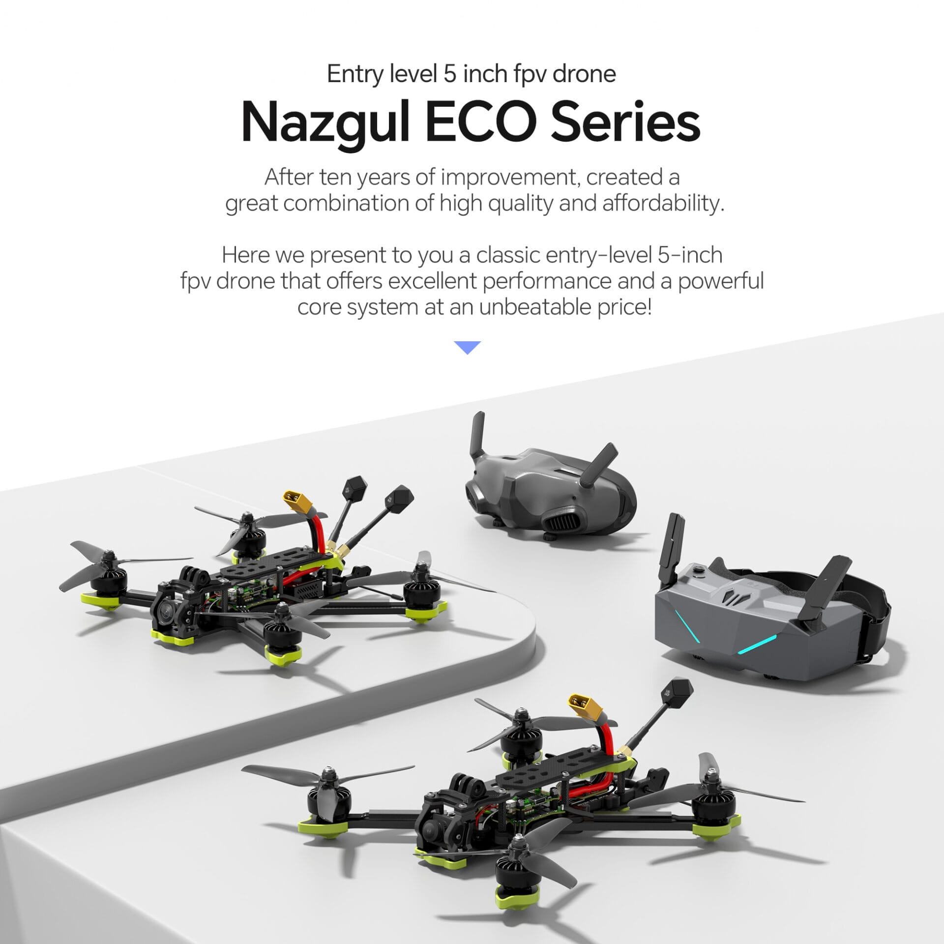iFlight Nazgul XL5 ECO Analog 5.8G 1.6W 6S ELRS 2.4G BNF V1.1 - MantisFPV