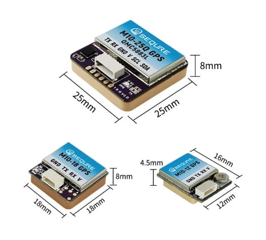 SEQURE M10-12 GPS Compact Fast-Positioning GPS - MantisFPV