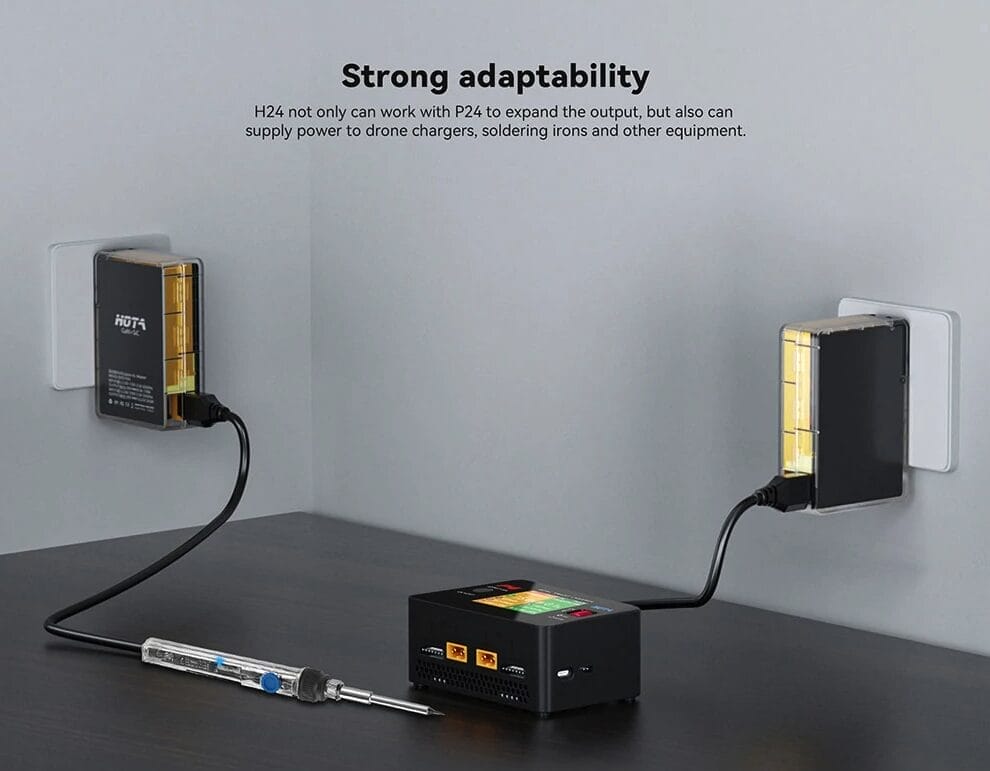 HOTA H24 GaN Gallium Nitride AC Adapter 245W - MantisFPV