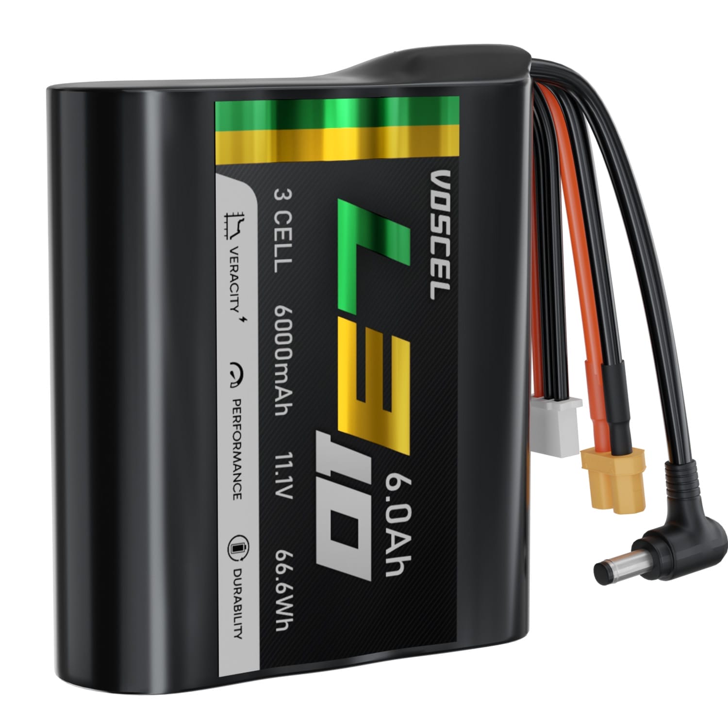 Voscel L310 6000mAh 3S 10C 11.1V 66.6Wh Battery DC5.0 with XT60 - MantisFPV