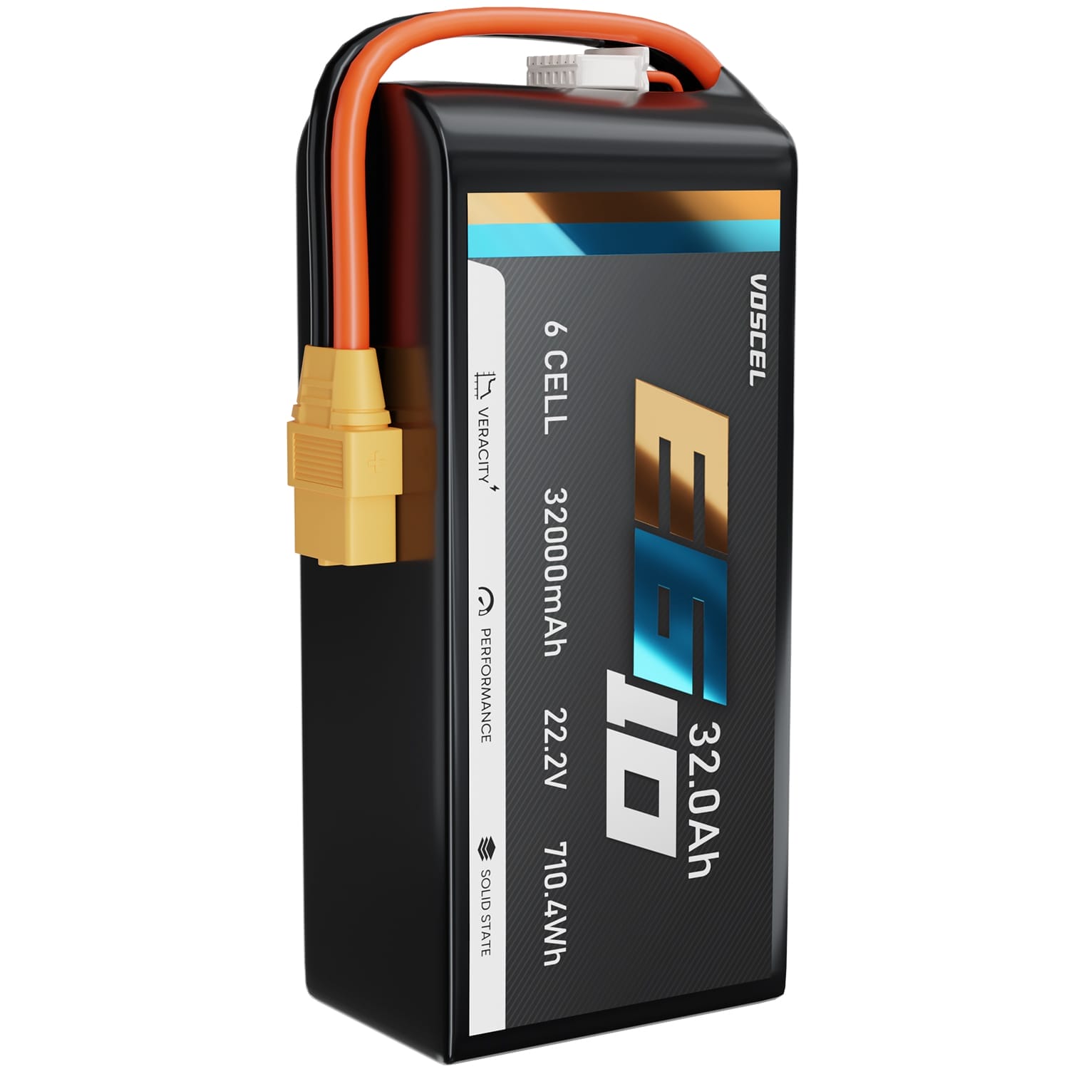 Voscel E610 Solid State 32000mAh 6S 10C 22.2V 710.4Wh Battery with XT90 - MantisFPV
