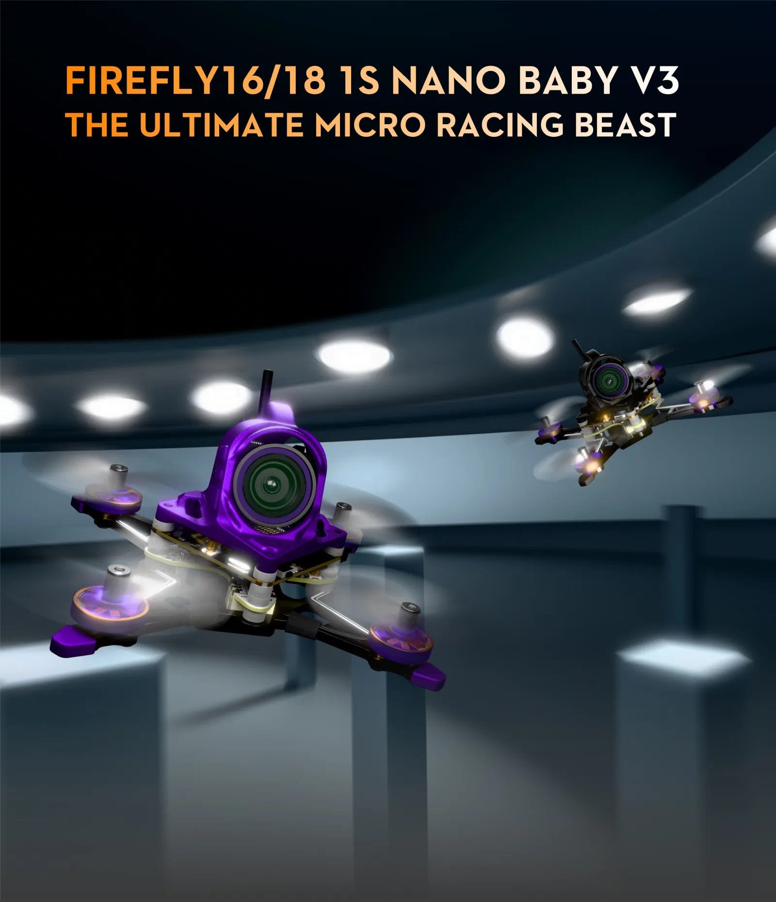 Flywoo Firefly18 1S V3 Nano Baby V3 HDZero Tiny Drone ELRS - MantisFPV