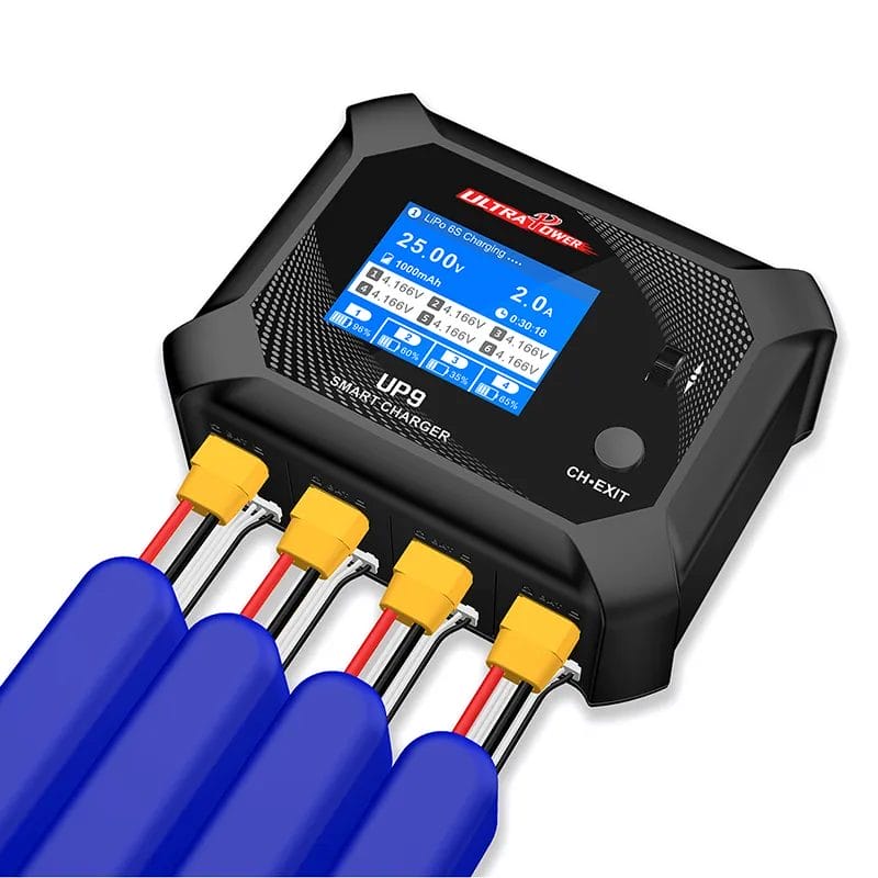 Ultra Power UP9 AC/DC 4 Port Multi Smart Charger AC100W DC200W - MantisFPV