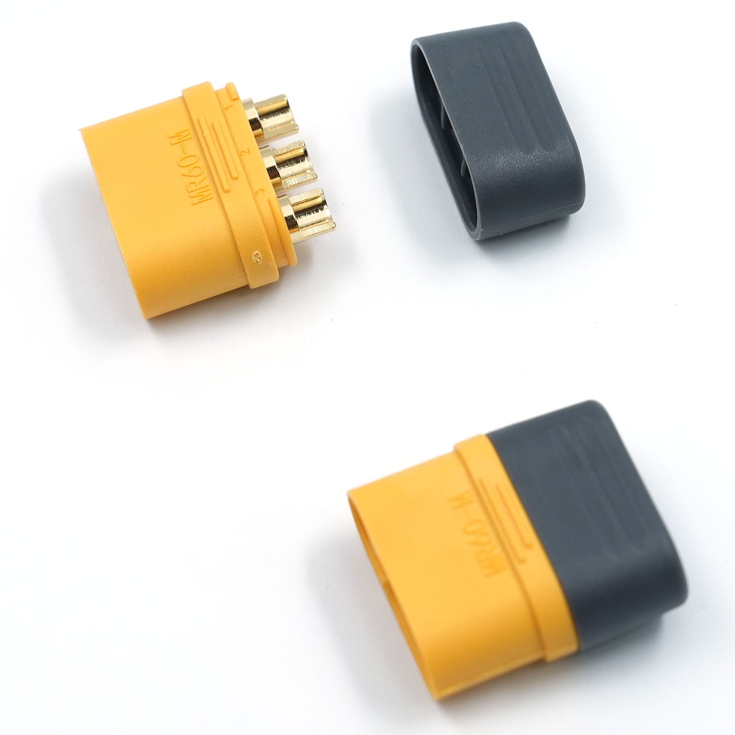 Plexa MR60 3P Female and Male Connectors with Sheath (pack of 10) - MantisFPV
